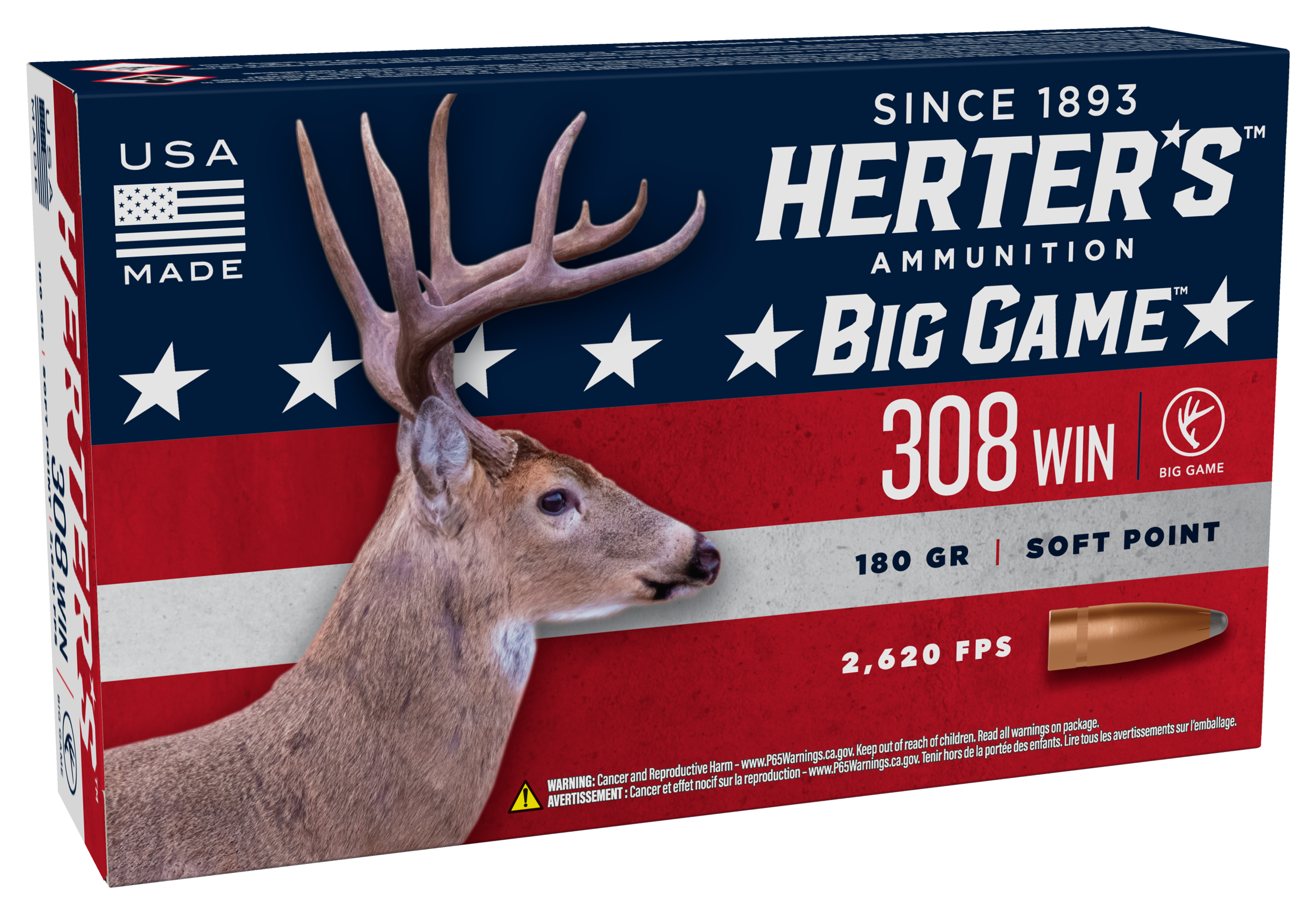 Herter's Hunting .308 Winchester 180 Grain Centerfire Rifle Ammo | Bass ...